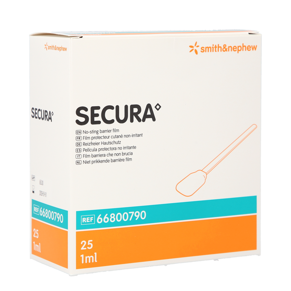 Secura No-Sting Barrier Film Protectant Swabs 1ml / 25 | Bluebird ...