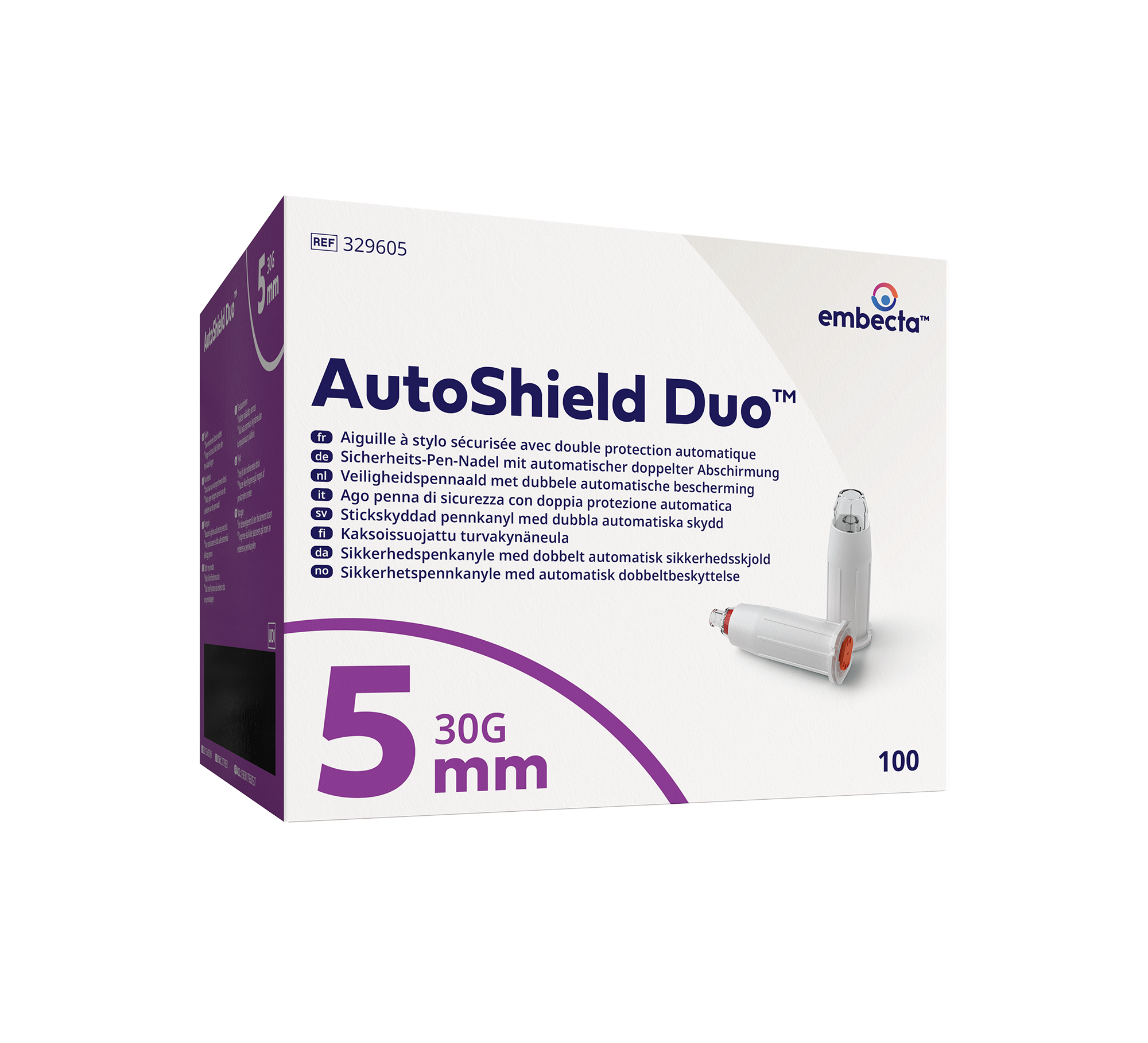 BD AutoShield Duo Säkerhetspennkanyl 0,3 x 5mm / 100 | Bluebird Medical ...