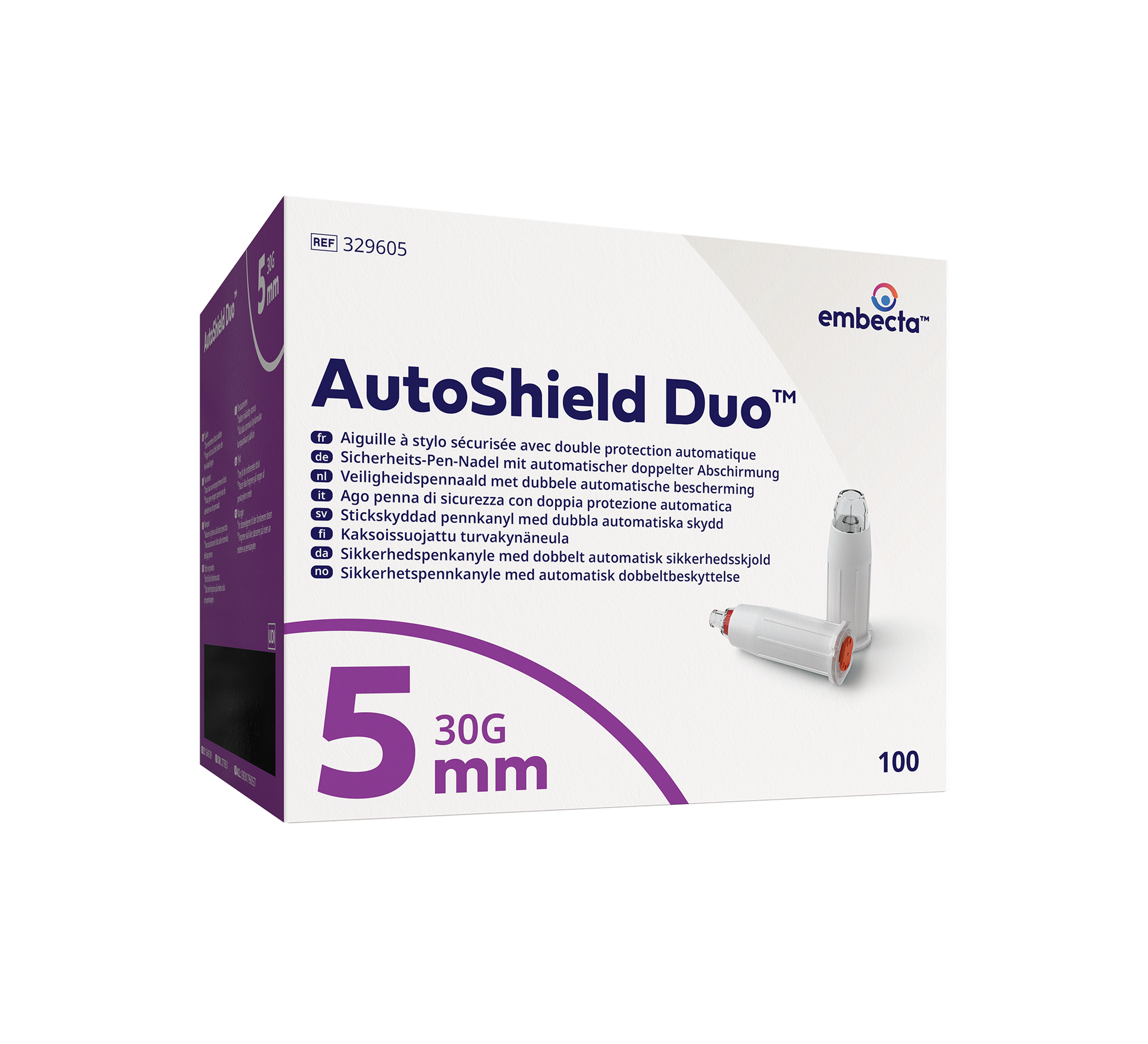 BD AutoShield Duo Säkerhetspennkanyl 0,3 x 5mm / 100 | Bluebird Medical ...