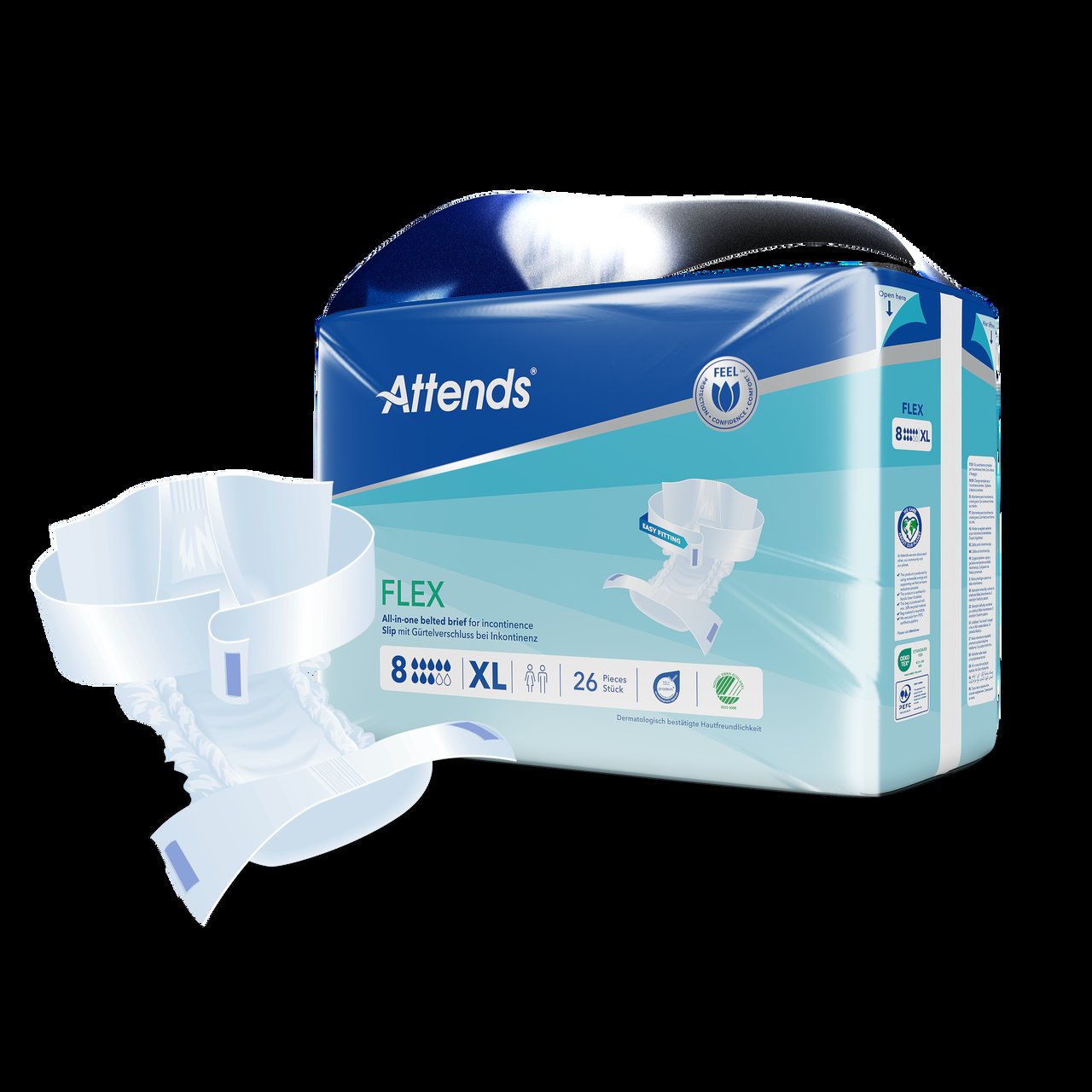 Inkontinensskydd Attends Flex 8 XL / 26 – Bluebird Medical AB