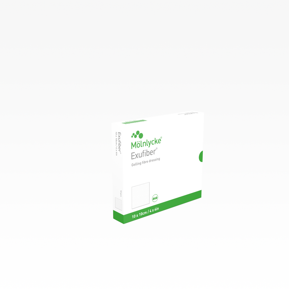 Exufiber Gelbildande Fiberförband 10 x 10cm / 10 | Bluebird Medical ...